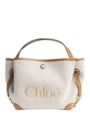 Chloé Small Canvas Clover Carry Top-handle Bag - Brown