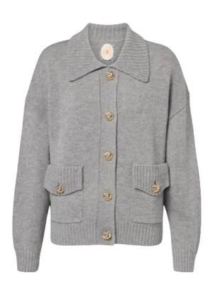 Jardin Des Orangers Wool And Cashmere Cardigan With Gold-toned Buttons - Grey