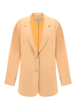 FORTE_FORTE Twill Suit Coat - Nude