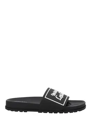 Versace Slide Sandals - Black