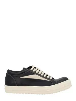 Rick Owens Leather Sneakers - Black