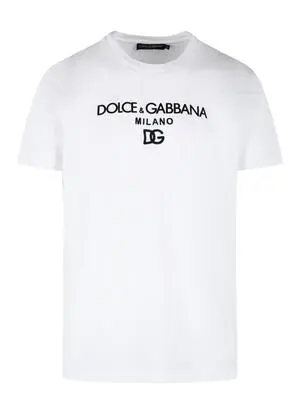Dolce & Gabbana Logo Graphic Crewneck T-shirt - White