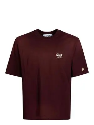 GOLDEN GOOSE Cotton Jersey T-shirt For - Rosso
