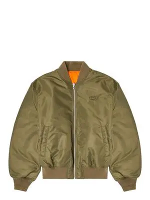 DIESEL® Reversible Zip-up Nylon Bomber Jacket - Blu
