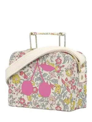 Bonpoint Floral Print Cherry Motif Mini Top Handle Bag - Multicolor