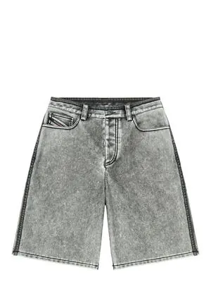 DIESEL® 5-pocket Bermuda Shorts With Faded Denim Effect - Grigio