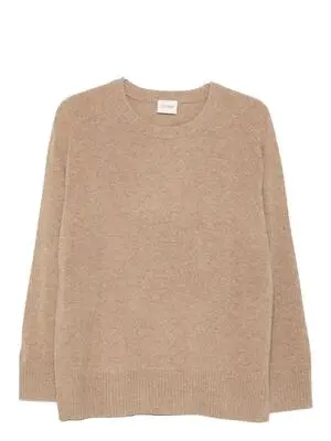 Closed Wool Crewneck Jumper - Beige