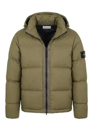 Stone Island Nylon Down Jacket - Green