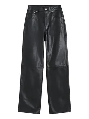 BY MALENE BIRGER Vinea Leather Trousers - Black