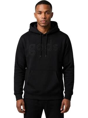 AMIR JAMES CLOTHIERS Gods" Essential Hoodie - Black