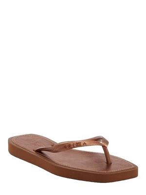 BRIZZA Metallic Flip Flop - Copper