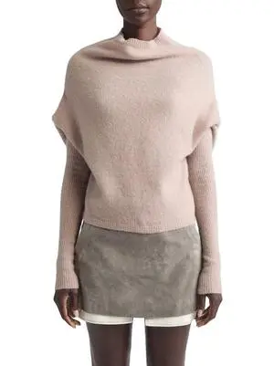 Rick Owens Crater Cashmere Blend Sweater - Rose