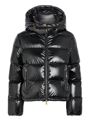 Moncler Padded Hooded Nylon Jacket - Black