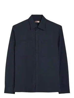 Herno Modal-blend Shirt - Navy