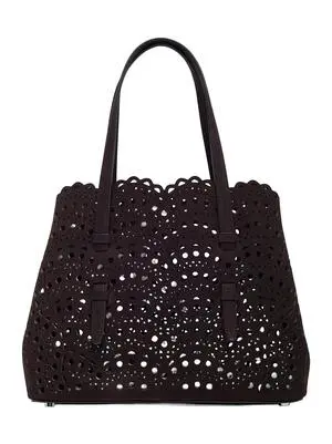 Alaïa Alaïa Mina 25 Vienne Suede Tote Bag Brown