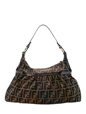 Fendi Chef Zucca Canvas Large Hobo Bag - Brown