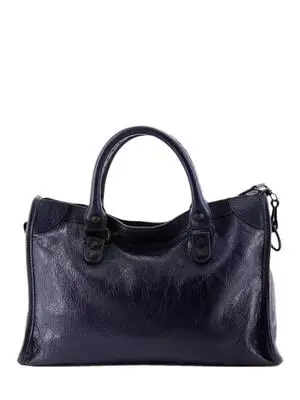 Balenciaga Balenciaga City Classic Studs Leather Small Satchel Blue