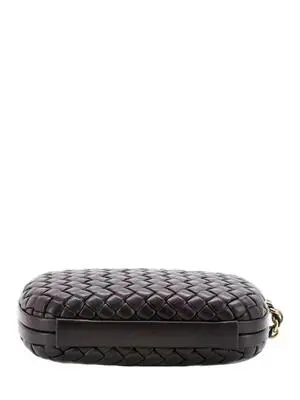 Bottega Veneta Box Knot Nm Intrecciato Nappa Clutch Bag - Brown