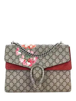 Gucci Dionysus Blooms Print Gg Coated Canvas Medium Shoulder Bag - Brown