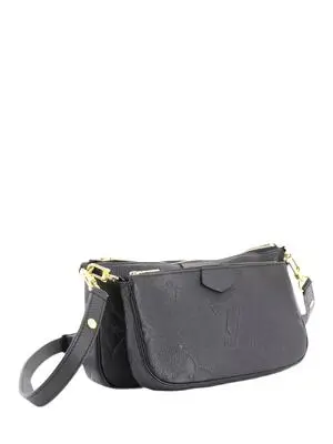 LOUIS VUITTON Multi Pochette Accessoires Monogram Empreinte Giant Crossbody Bag - Black