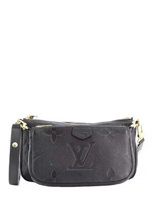 LOUIS VUITTON Multi Pochette Accessoires Monogram Empreinte Giant Crossbody Bag - Black
