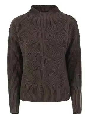 Herno Knit High-neck Sweater - Brown