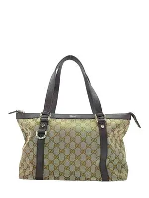 Gucci Gg Monogram Canvas Tote Bag - Neutrals