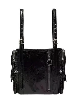 Stella McCartney Crinkled Finish Multi-pocket Tote Bag - Black