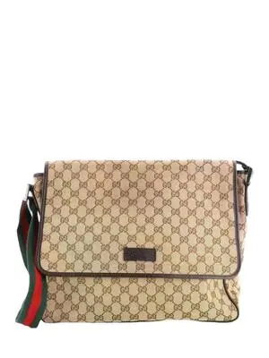Gucci Gg Canvas Messenger Bag - Brown