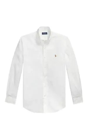 Polo Ralph Lauren Pony-embroidered Stretch-oxford Shirt - White