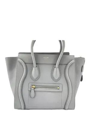 Celine Luggage Micro Handbag - Grey