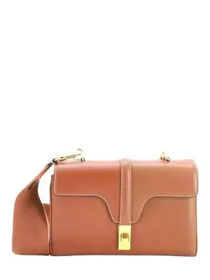 Celine Soft 16 Shoulder Bag In Smooth Calfskin - Brown