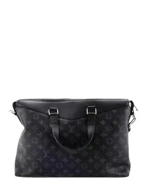 LOUIS VUITTON Explorer Briefcase Monogram Eclipse Canvas Business Bag - Black