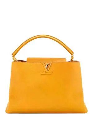 LOUIS VUITTON Capucines Satchel Bag Mm - Yellow