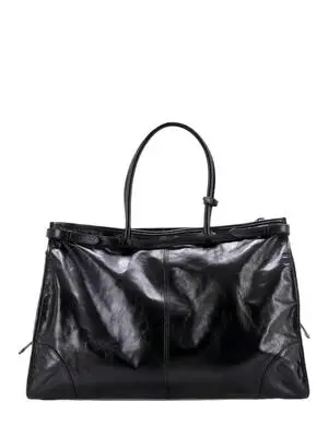 Prada Vitello Shine Extra Large Tote Bag - Black