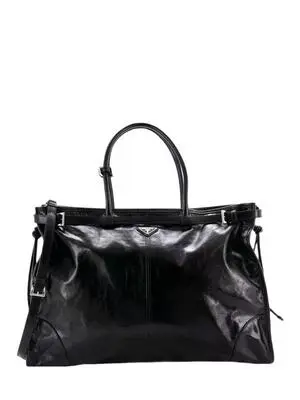 Prada Prada Vitello Shine Extra Large Tote Bag Black