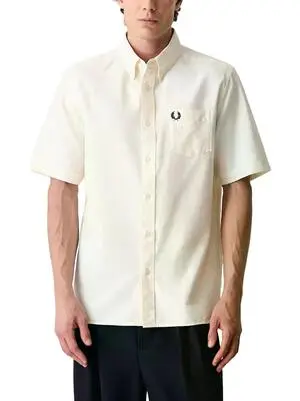 Fred Perry Oxford Short-sleeve Shirt - Neutrals