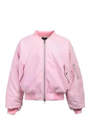 BREATH Zip-up Bomber Jacket - Pink