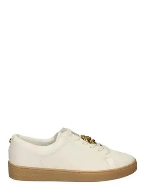 Michael Kors Flower Detail Leather Sneakers - Neutrals