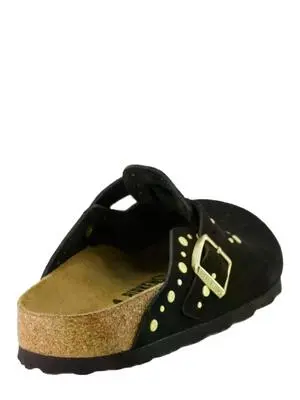 BIRKENSTOCK Boston Stud Embellished Sandals - Black