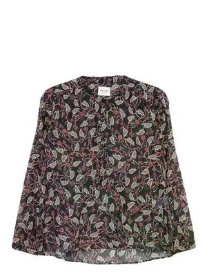 MARANT ETOILE MARANT ÉTOILE Floral Print Band Collar Blouse