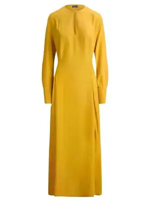 Polo Ralph Lauren Elouise Tie-waist Long-sleeve Dress - Yellow
