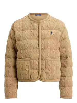 POLO RALPH LAUREN Cable-Knit Bomber Jacket