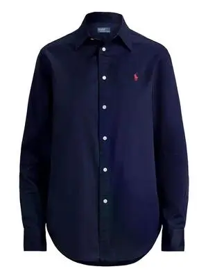 Polo Ralph Lauren Embroidered Pony Cotton Shirt - Blue