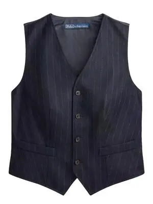 POLO RALPH LAUREN Polo Ralph Lauren Pinstripe V-Neck Sleeveless Gilet
