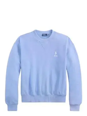 Polo Ralph Lauren Logo Embroidered Crew Neck Sweater - Blue