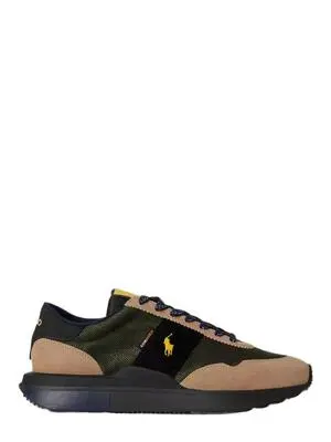 Polo Ralph Lauren Train 89 Leather-panelled Sneakers - Green