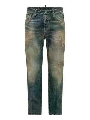 Dsquared2 Teddy Distressed Jeans - Blue