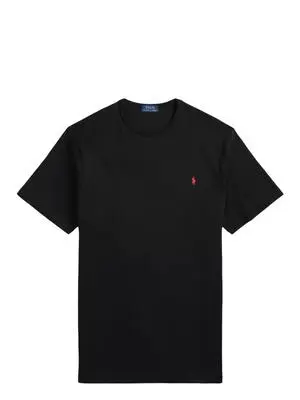 Polo Ralph Lauren Embroidered Logo-print T-shirt Black