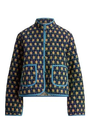 Polo Ralph Lauren Ari Floral Quilted Jacket - Blue